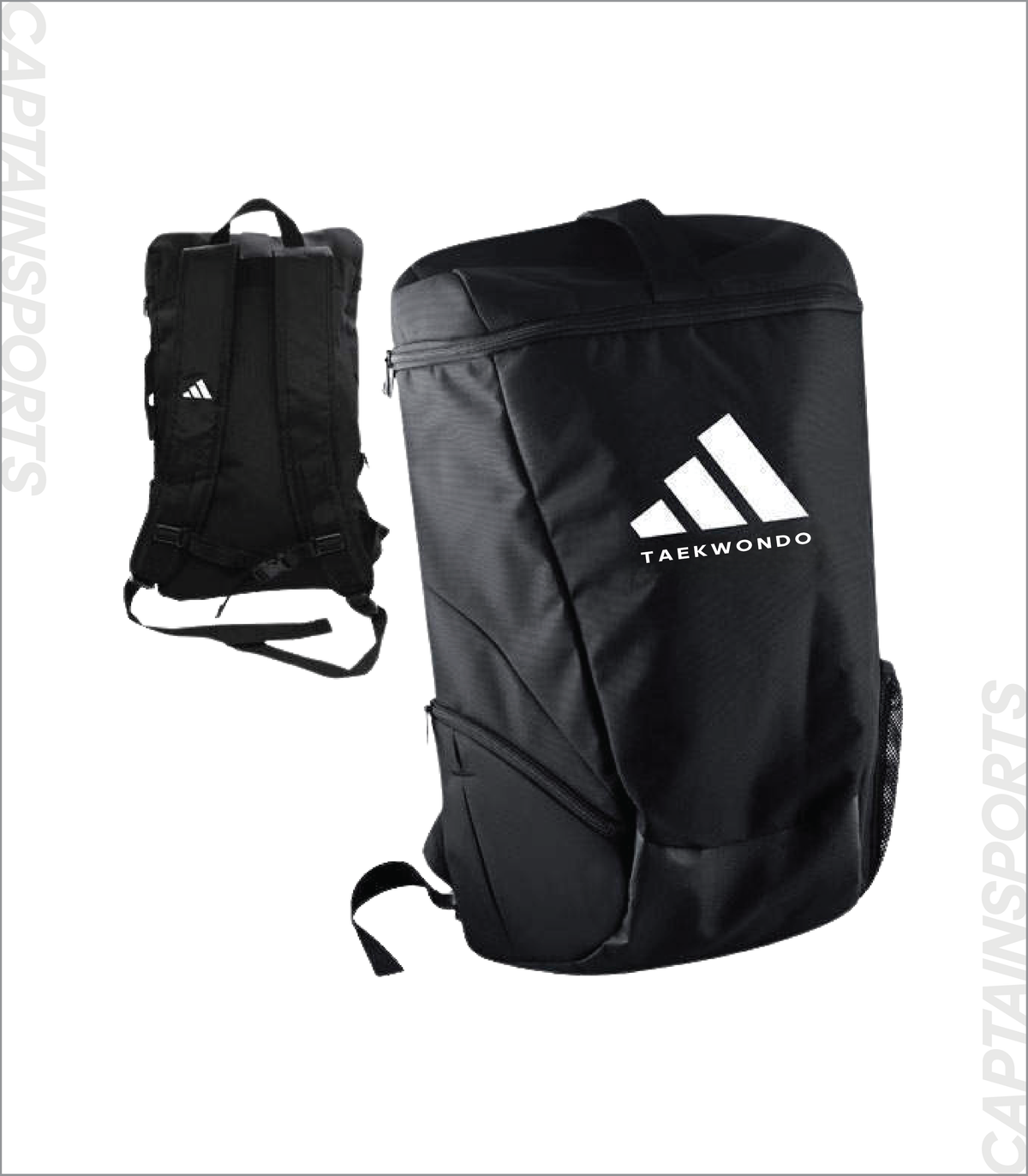 ADIDAS TAEKWONDO BACKPACK BLACK/WHITE — CAPTAIN SPORTS RETAIL